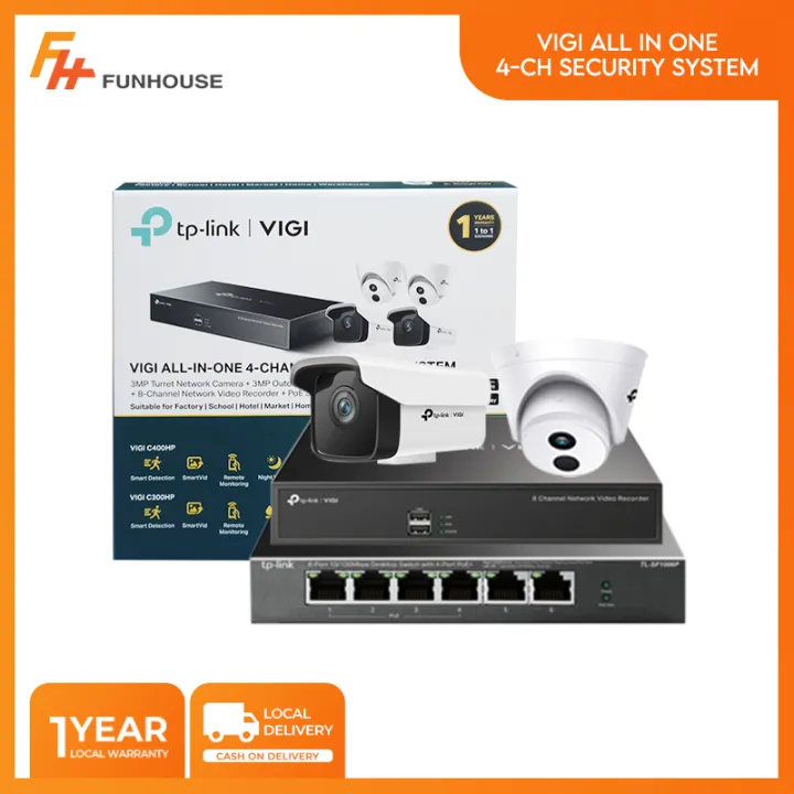 Tp-Link VIGI ALL IN ONE 4-CHANNEL SECURITY SYSTEM | Lazada PH