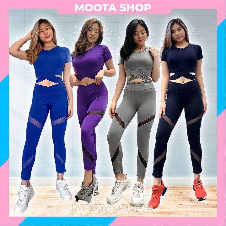Baju Set GYM Setelan Olahraga Wanita Baju Zumba Yoga Gym Suit Women ...