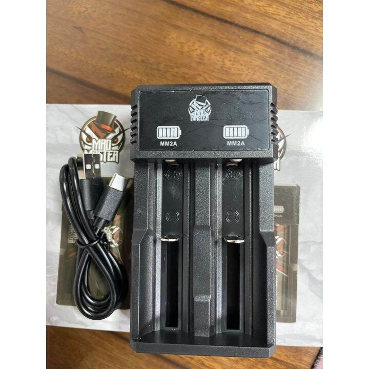 Legit Original Mad master charger(2 slots charger) USB Li-ion VAPE ...