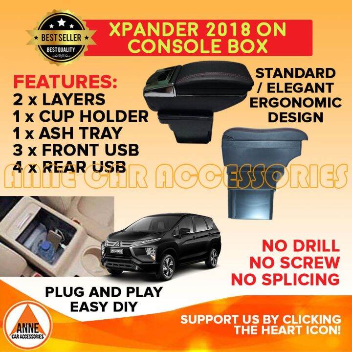 [Ready Stock] ⊿Mitsubishi Xpander Cross 2018 - 2022 Arm Rest Armrest ...