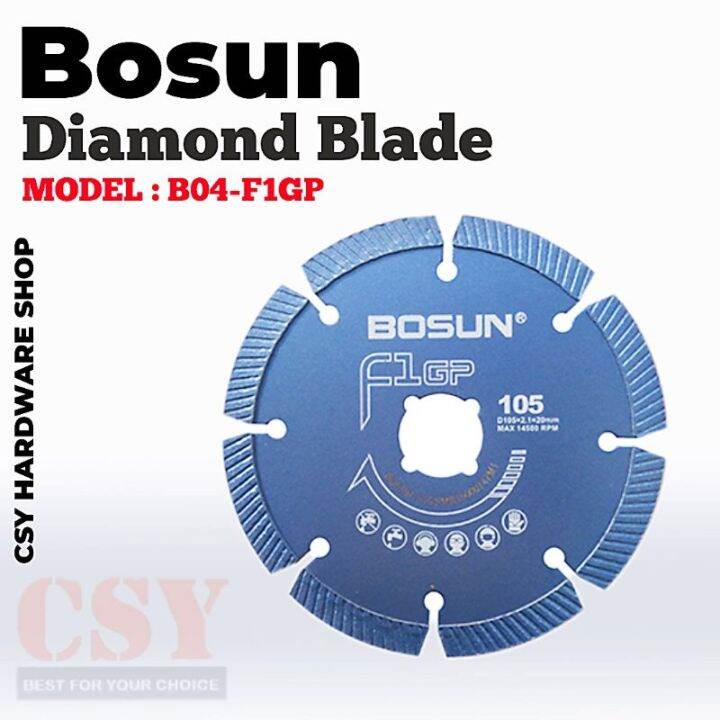 BOSUN F1GP Diamond Cutting Wheel / Mata Potong Batu Cement | Lazada