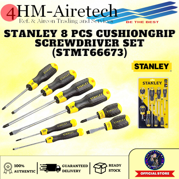 STMT66673 STANLEY 8 PC FOURHM CUSHIONGRIP SCREWDRIVER SET | Lazada PH