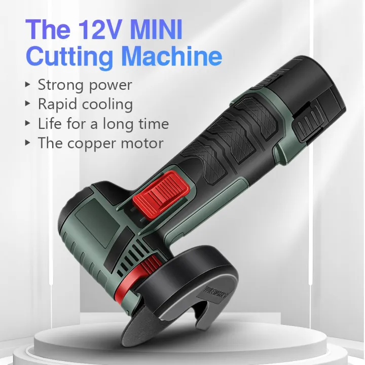 Brushless Rechargeable Angle Grinder 12V Battery Grinder 19500RPM Mini ...