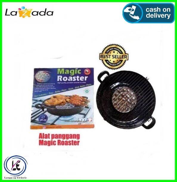 Magic Roaster Maspion MR-34 Alat Pemanggang /Panggangan Sate Ikan Sosis ...
