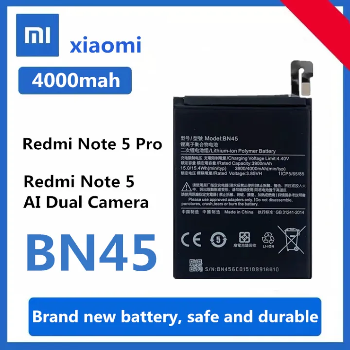 Xiaomi Redmi Note 5 pro Battery Original BN45 4000mAh | Lazada PH