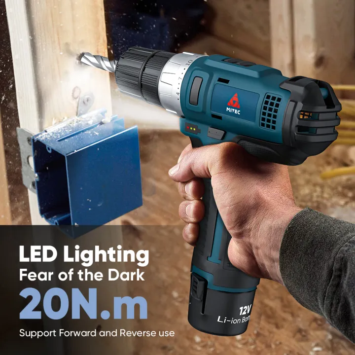 Mitec by Mitsushi MTC012T 400W 10mm Electric Hand Drill tool set ...