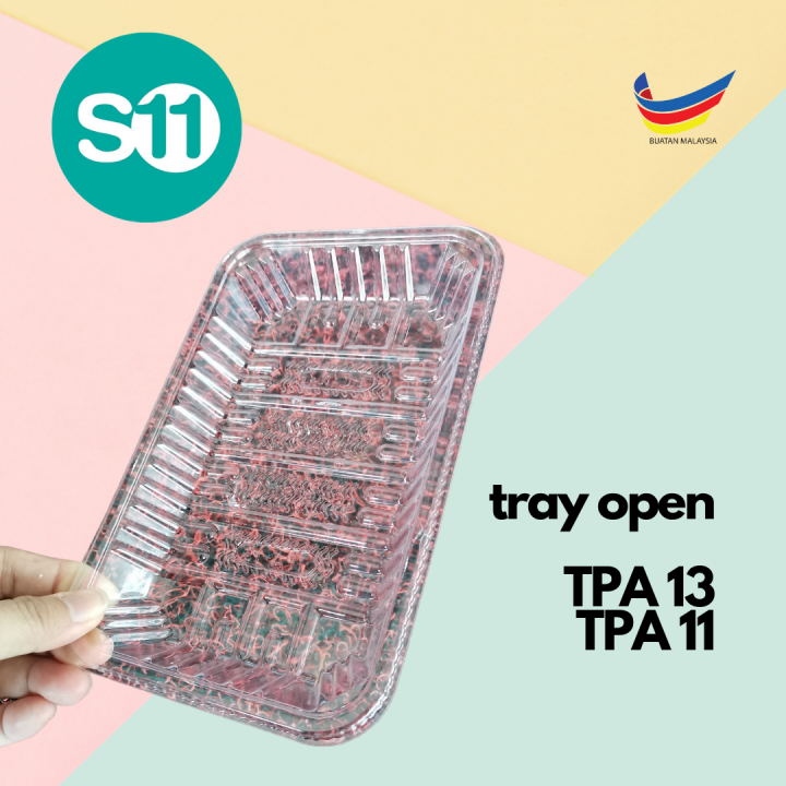 TPA Open Tray ±50's Plastic Open Tray / Disposable Packaging Food Tray ...