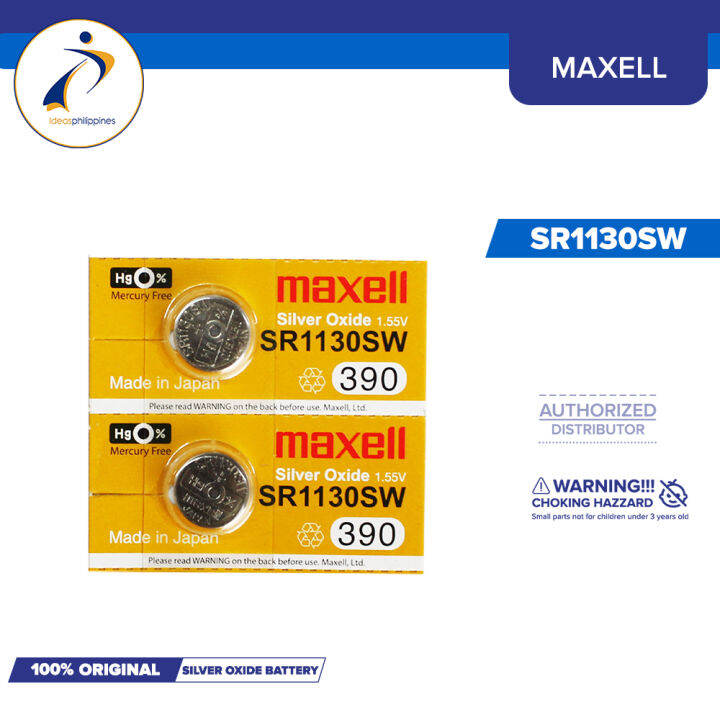 Maxell SR1130W Silver Oxide Battery Pack of 2 | Lazada PH