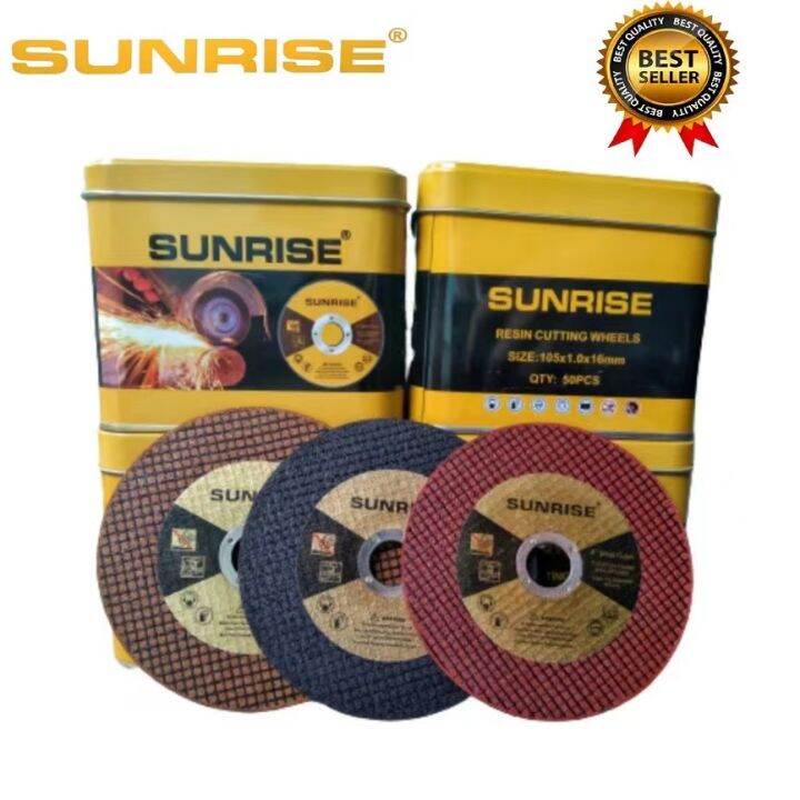 Sunrise Cutting Disc 4” 50pcs (In Can) Gold/Red/Green/Black | Lazada PH