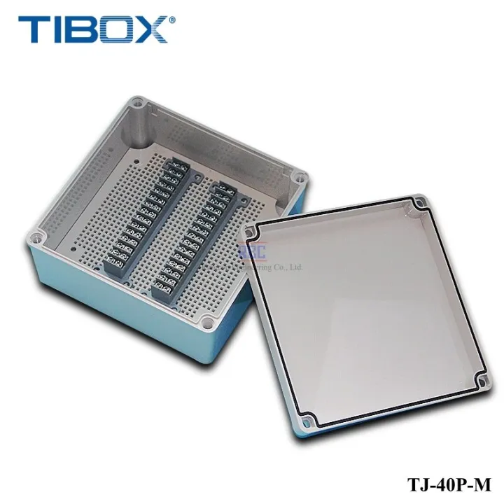 TIBOX TJ-40P-M กล่องพลาสติก พร้อมเทอร์มินอลบล็อก (Plastic Terminal ...