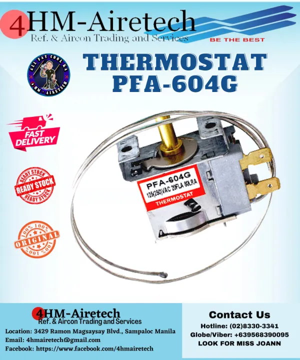 FOURHM GENERIC Thermostat Refrigeration for Refrigerator (PFA-604G ...