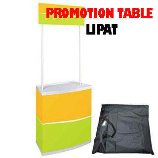 [Printed] PVC Stall Portable Booth Meja Iklan Counter Table | Lazada