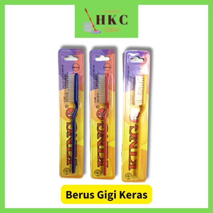 【Ready Stock Malaysia】KERAS Original King Nylon Toothbrush Berus Gigi ...