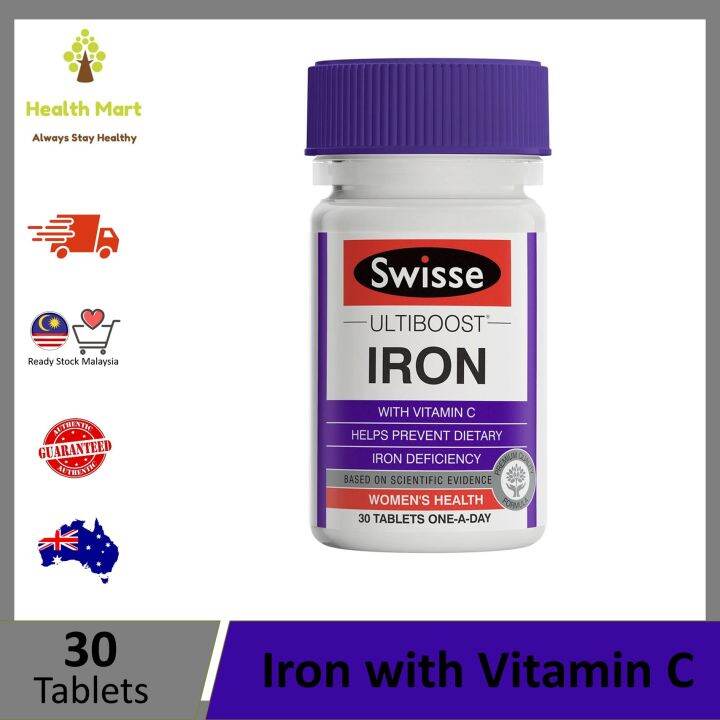 SWISSE Australia Ultiboost Iron (30 Tablets) | Lazada
