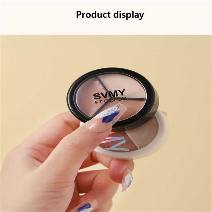 SVMY Concealer Tahan Lama Triwarna Tahan Air Tanpa Riasan untuk ...