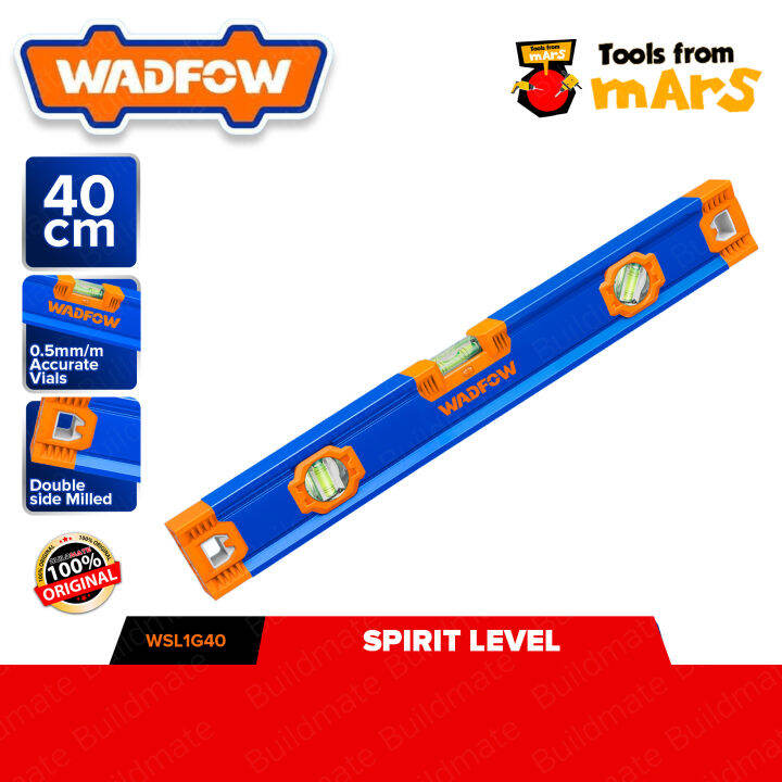 WADFOW Spirit Level 40CM (Double Side Milled) Leveling Tool Aluminum ...