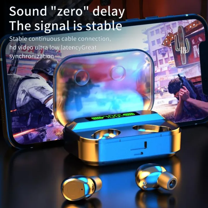 หูฟังไร้สายบลูทูธ รุ่นใหม่ล่าสุด 2021🎧พร้อมกล่องชาร์จ ขนาดพกพา TG01 TRUE WIRELESS HEADSET ...