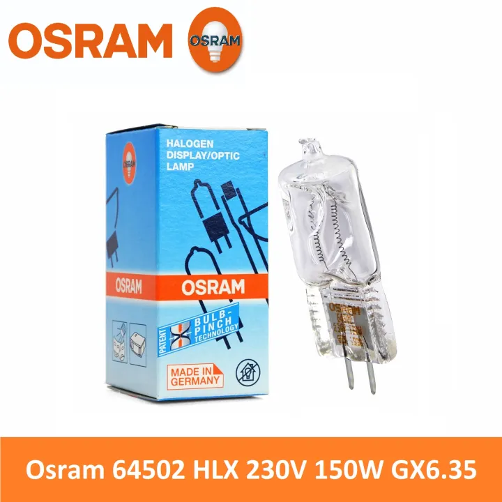 Osram 64502 230V 150W GX6.35 HLX Halogen Photography Condenser Lamp ...