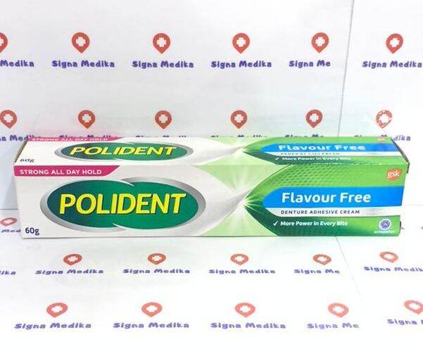 Polident Flavour Free 60 gr - Lem Perekat Gigi Palsu | Lazada Indonesia