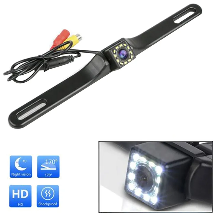 Waterproof 170 Degree HD Car Rear View Reverse Backup Camera License ...