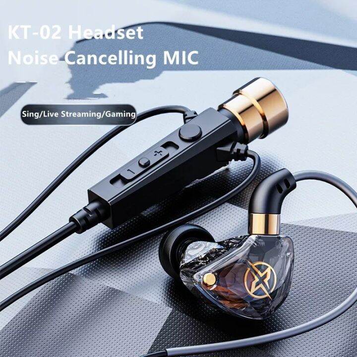 HD Mic KT-02 Bass Headset For Gaming Live Stream Sing Recording Smule | Lazada Indonesia