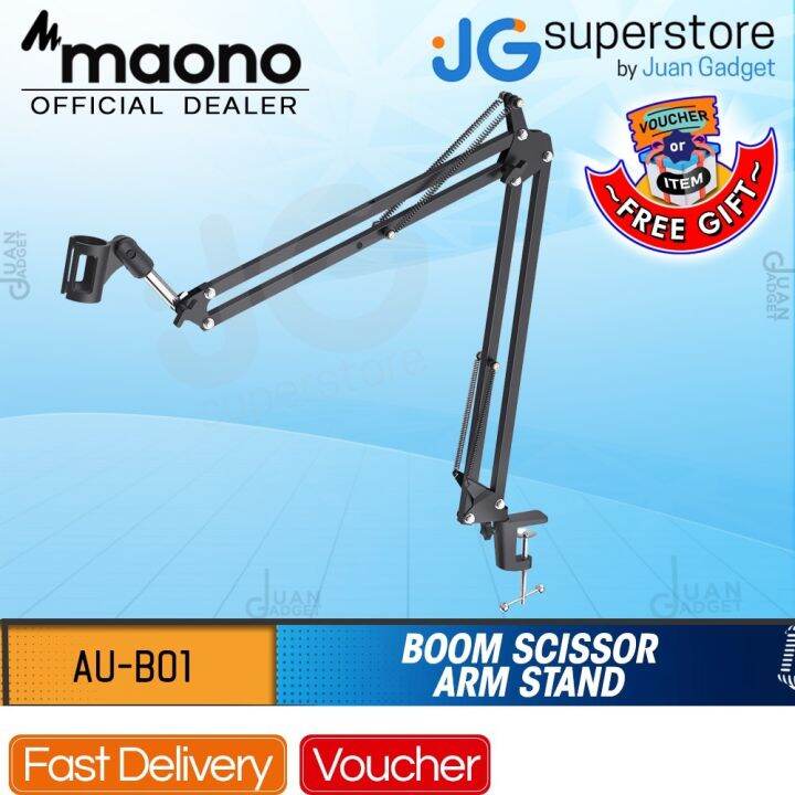 Maono AU-B01 B01 Microphone Suspension Adjustable Boom Scissor Arm ...