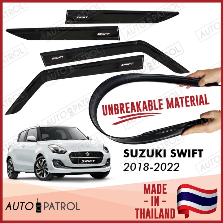 UNBREAKABLE Suzuki Swift 2018-2022 Black Unbreakable Type Rain Guard ...