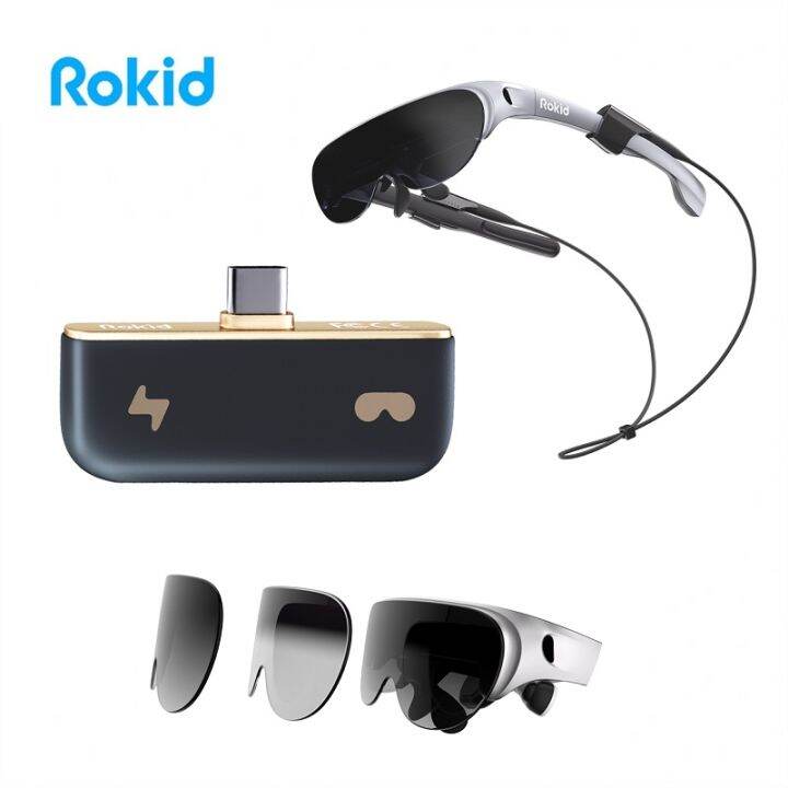 Rokid Air Station AR Smart Glasses Foldable VR 3D Accessories Charger Hub Lanyard Shading plate ...
