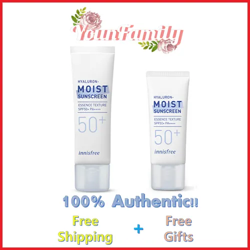 [Innisfree] Hyaluron Moist Sunscreen Essence Texture SPF50+ PA ...
