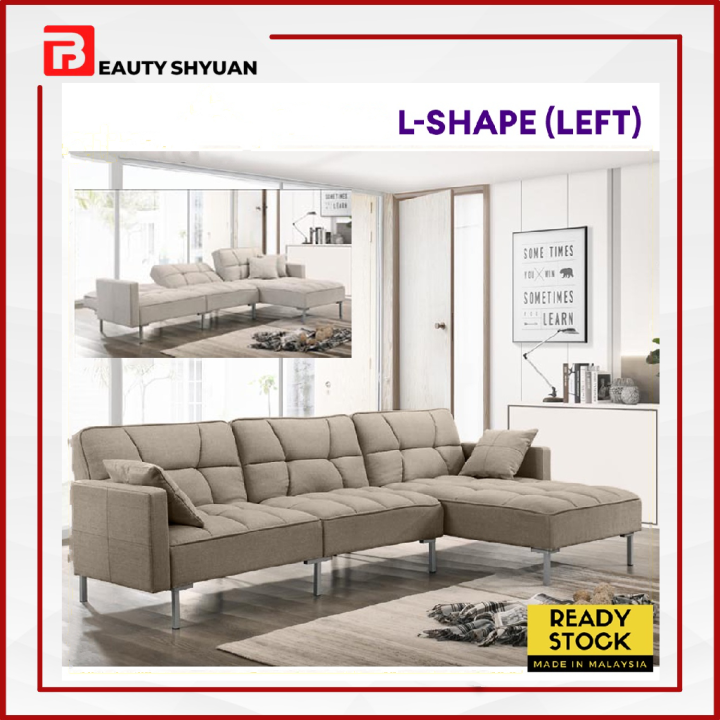 DIANA Sofa 4 Seater Sofa With 2 Pillow Sofa Bed Foldable 2 In 1 Living Room Sofa Kayu Ruang Tamu ...