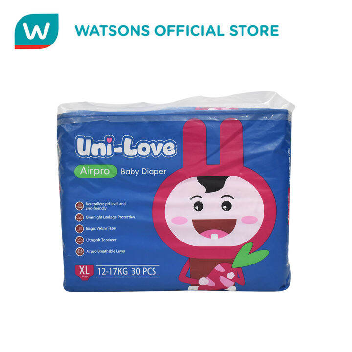 UNI LOVE Airpro Baby Diaper XL 30s | Lazada PH