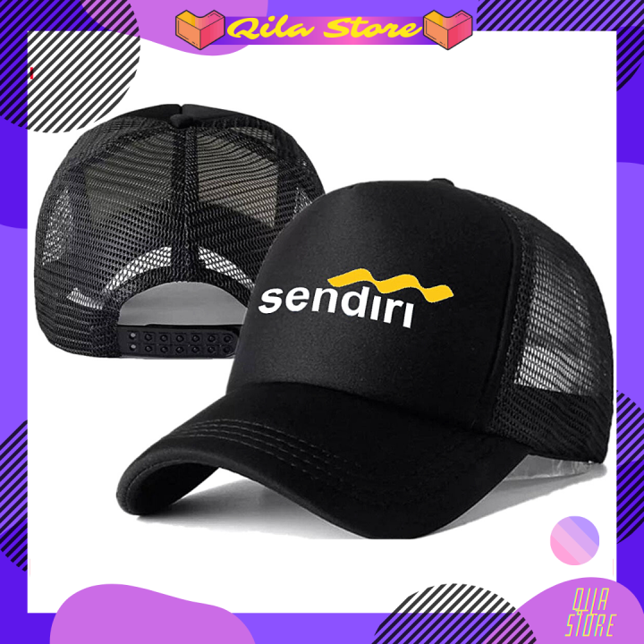 Qila Store Topi Trucker KATA KATA PLESETAN SENDIRI - Topi Distro KATA ...