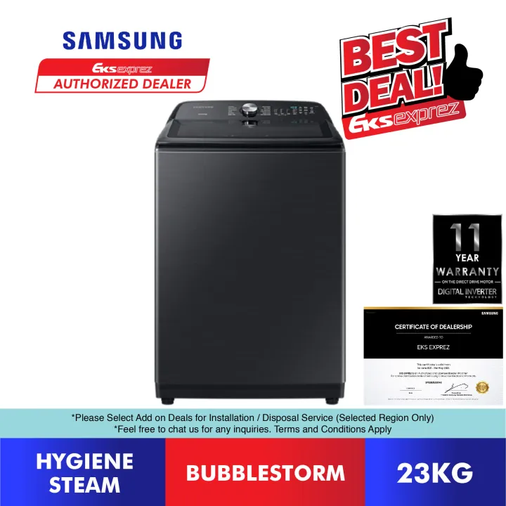 Samsung Top Load Inverter Washing Machine (23kg) WA23A8377GV/FQ with ...