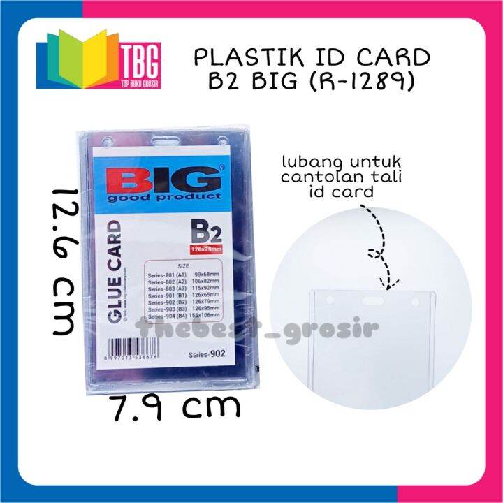 1 PACK (20 PCS) PLASTICK ID CARD B2 BIG/ GLUE CARD B2 BIG/ NAME TAG (R-1289) | Lazada Indonesia