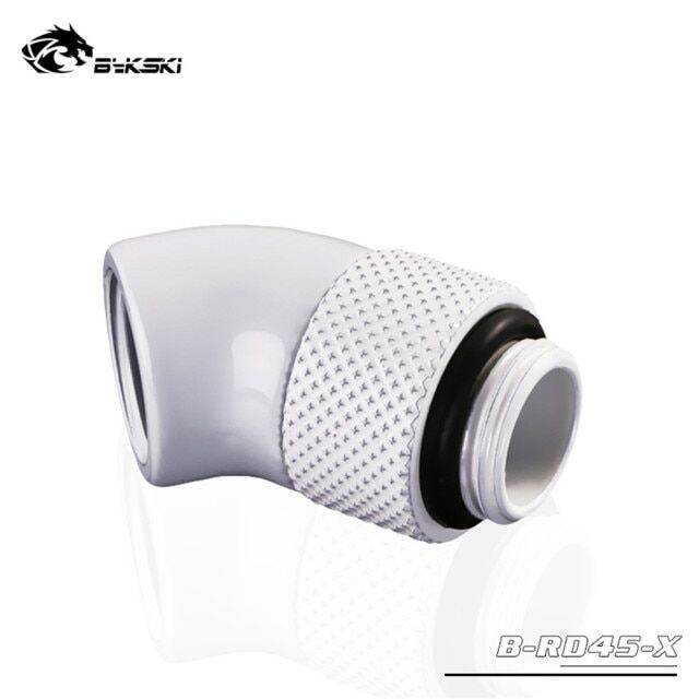 Bykski 90 Degree Rotary Elbow Fitting 45 Degree Angled Rotate Adapter ...