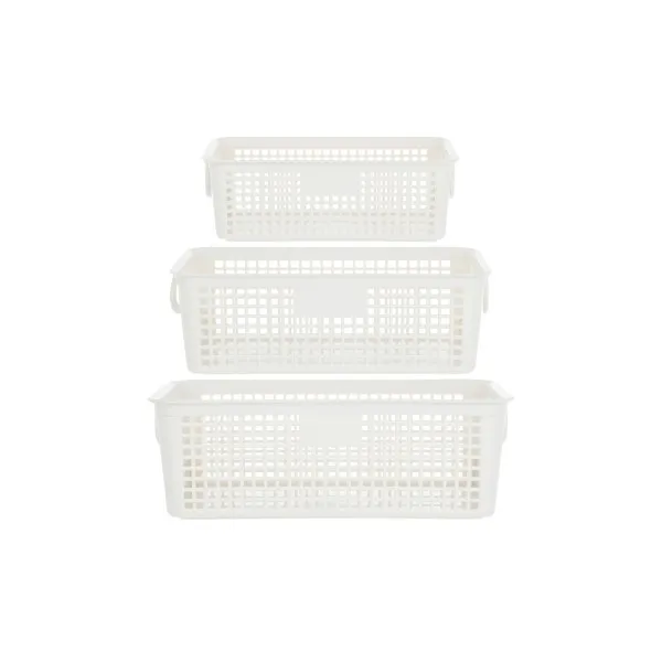 MINISO Storage Basket with Double Handles 3pcs | Lazada Indonesia