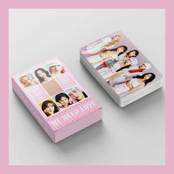 PD05 55Pcs/set Kpop Girl Group STAYC Photocard Set 2022 New Album WE NEED LOVE Lomo Cards HD ...