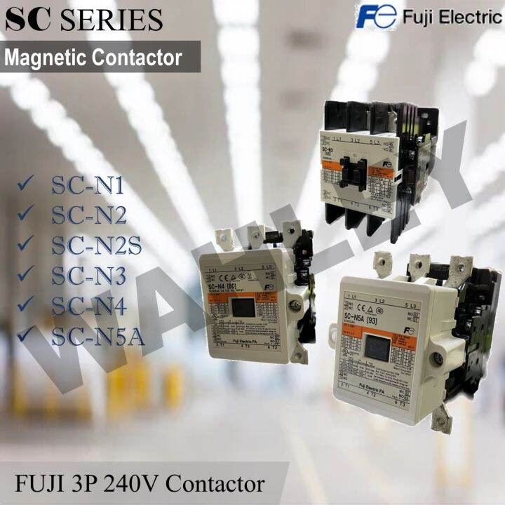 [Ready Stock] FUJI 3P CONTACTOR 240V (SC-N1/SC-N2/SC-N2S/SC-N3/SC-N4/SCN5A) | Lazada