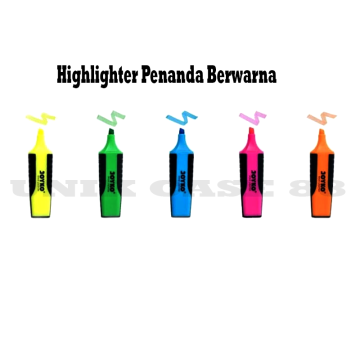 UC88 HIGHLIGHTER PENANDA BUKU KERTAS BERWARNA WARNI MONTANA ...