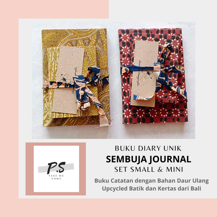 Sembuja Journal PAKET MANIS / Buku Jurnal dengan Bahan Upcycle Batik ...