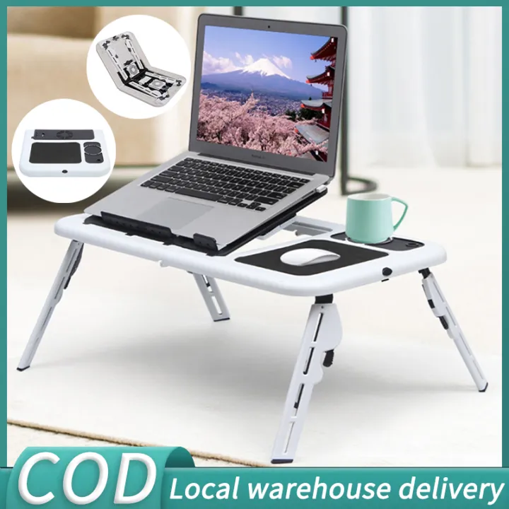 Portable Foldable Computer Table Laptop table for bed Non-Slip Laptop ...