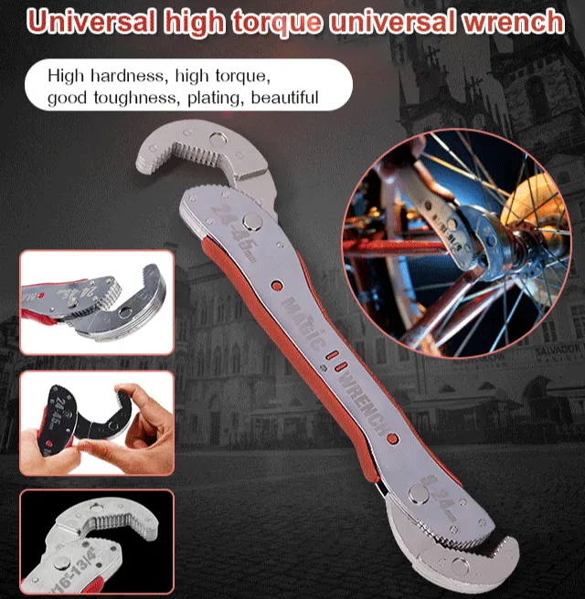 Multifunctional large opening dual-purpose spring magic adjustable ...