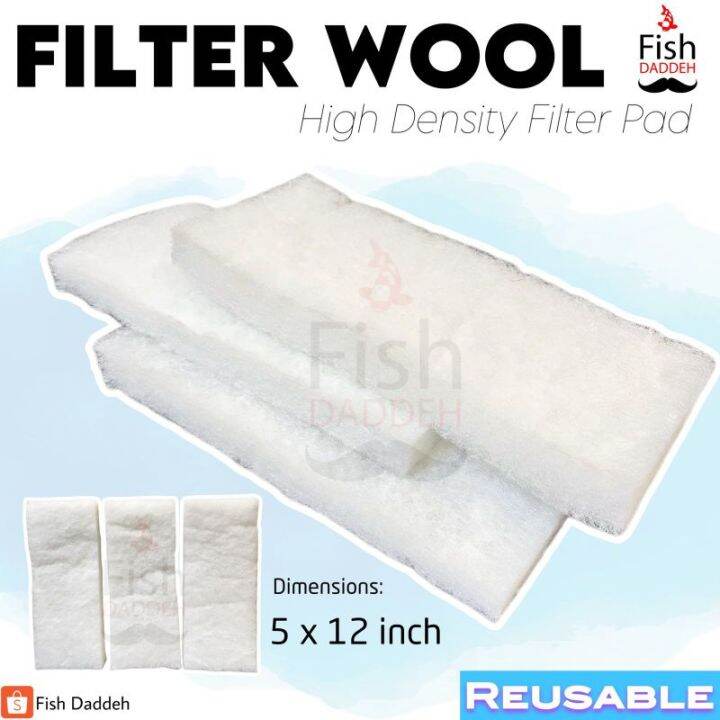 Filter wool Filter Pad (5in x12in) High Density | Lazada PH