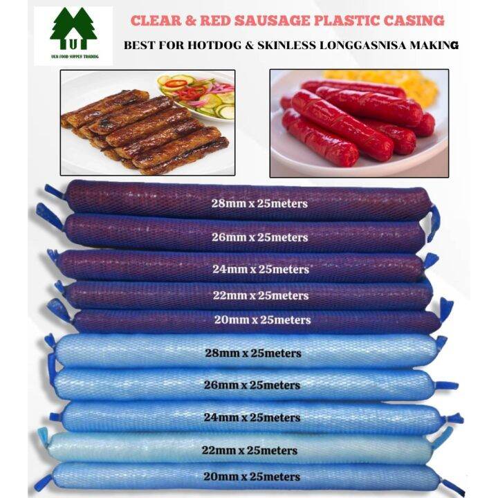 Plastic Inedible Sausage Casing for Skinless longganisa Wrapper 25 ...
