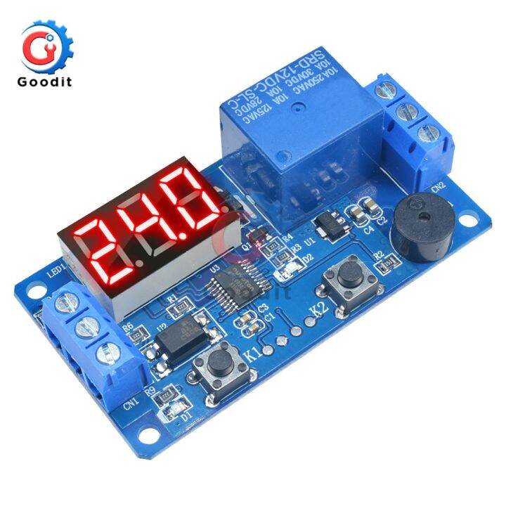 DC 12V Timer Cycle Relay Digital LED Delay Timer Relay Board Control ...