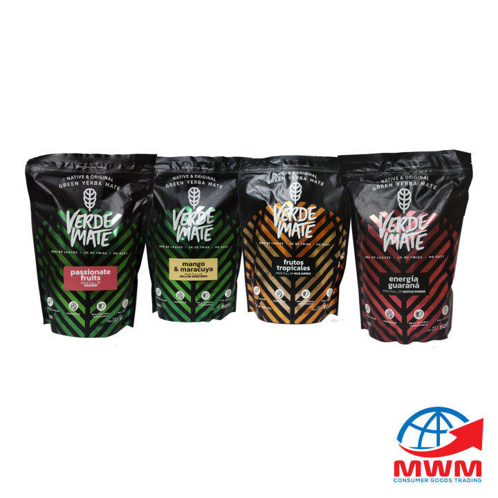 MATE TEA MIXTURE IMPORTED VERDE MATE, NATIVE AND ORIGINAL GREEN YERBA ...