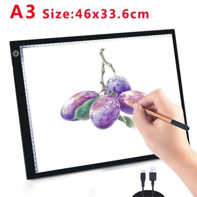 A4/A3 LED Drawing Tablet Digital Graphics Pad A3 A4 USB LED Light Box Copy Board Electronic Art ...