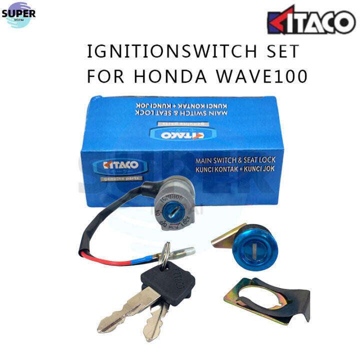 [Super Mopai] KITACO Ignition Switch Set Honda WAVE 100 / Ignition Key ...