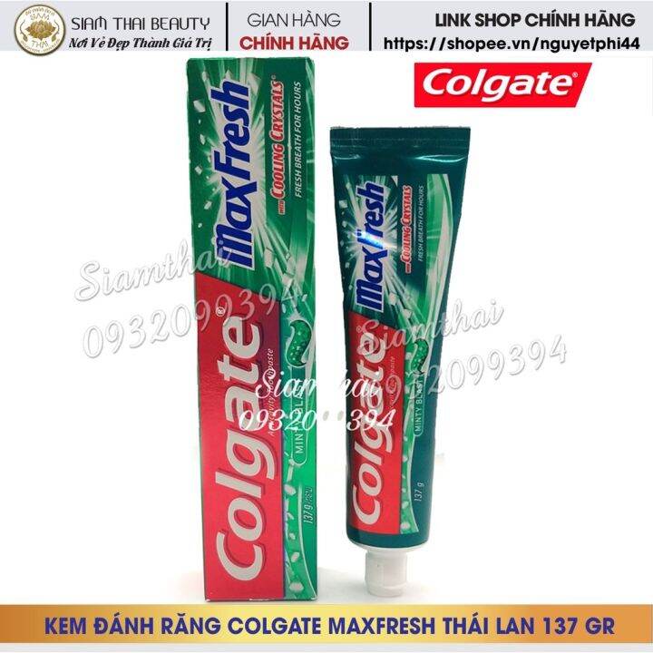 Kem Đánh Răng Bạc Hà The Mát Colgate Max Fresh Thái Lan 137g | Lazada.vn