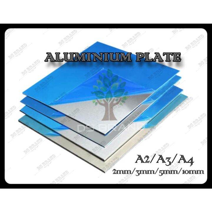 🔥 Ready Stock 🔥 Aluminium Plate ( 5mm 10mm ) ( A2 / A3 / A4 ) Aluminium ...